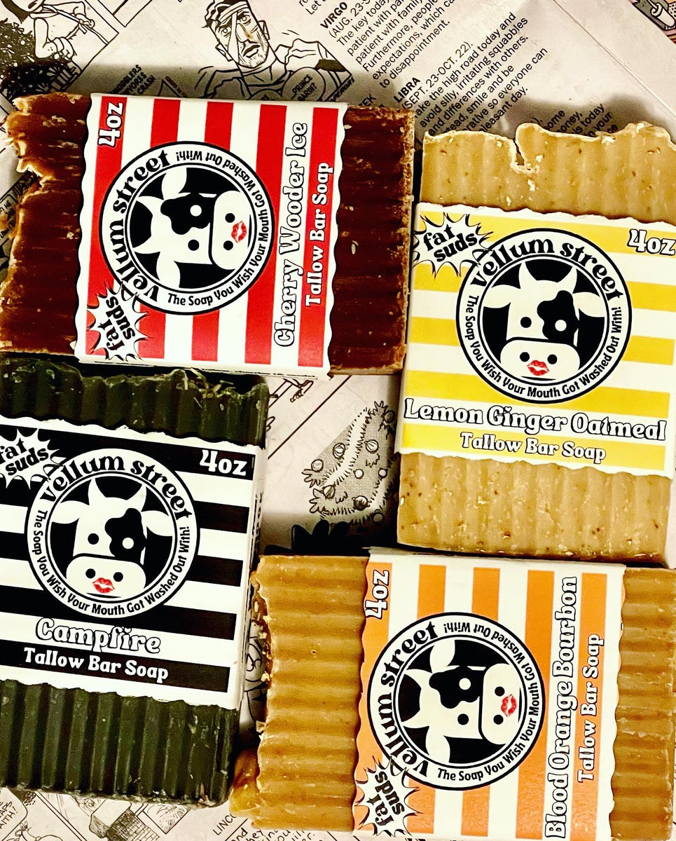 CHERRY WOODER ICE TALLOW SOAP | Vellum St Soap Company