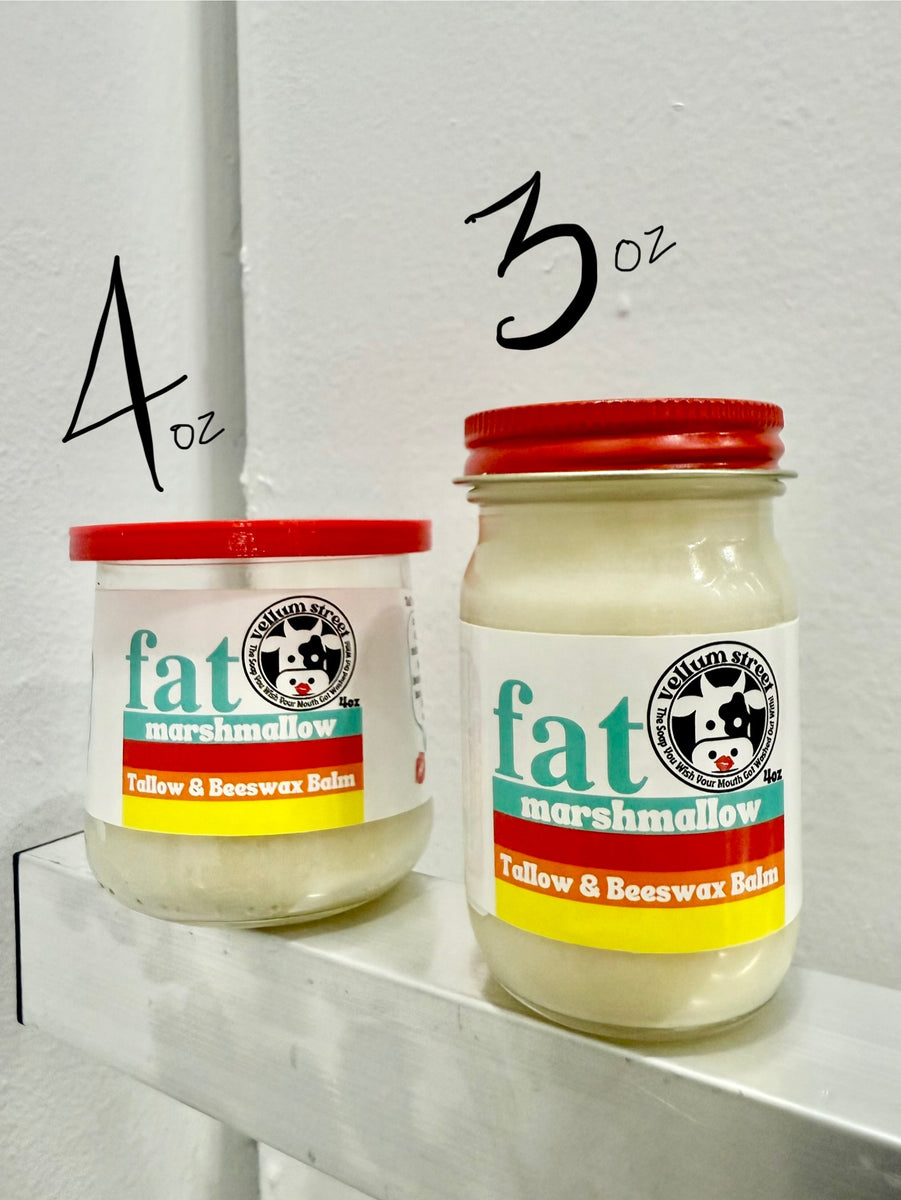 fat marshmallow Tallow & Beeswax Balm – Vellum St Soap Company