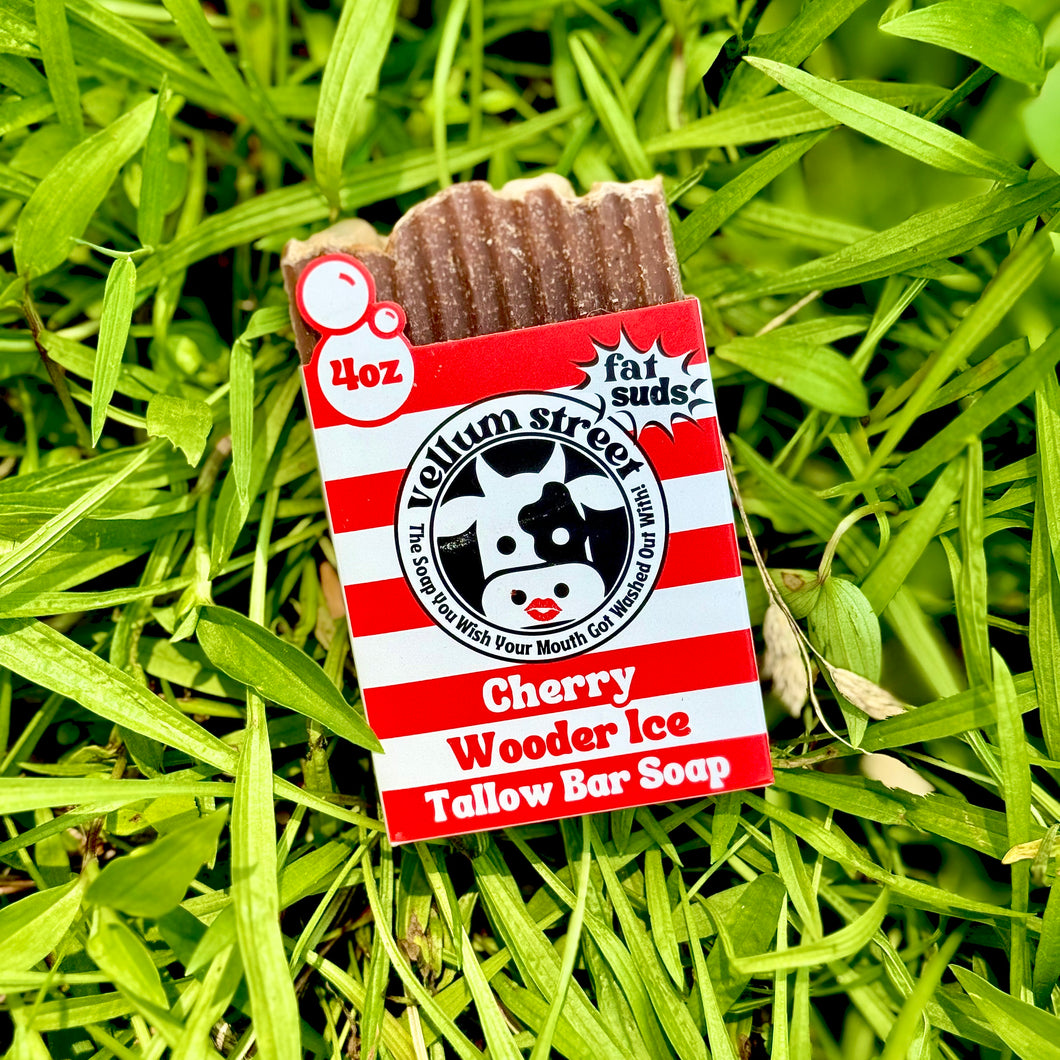 CHERRY WOODER ICE TALLOW SOAP | Vellum St Soap Company