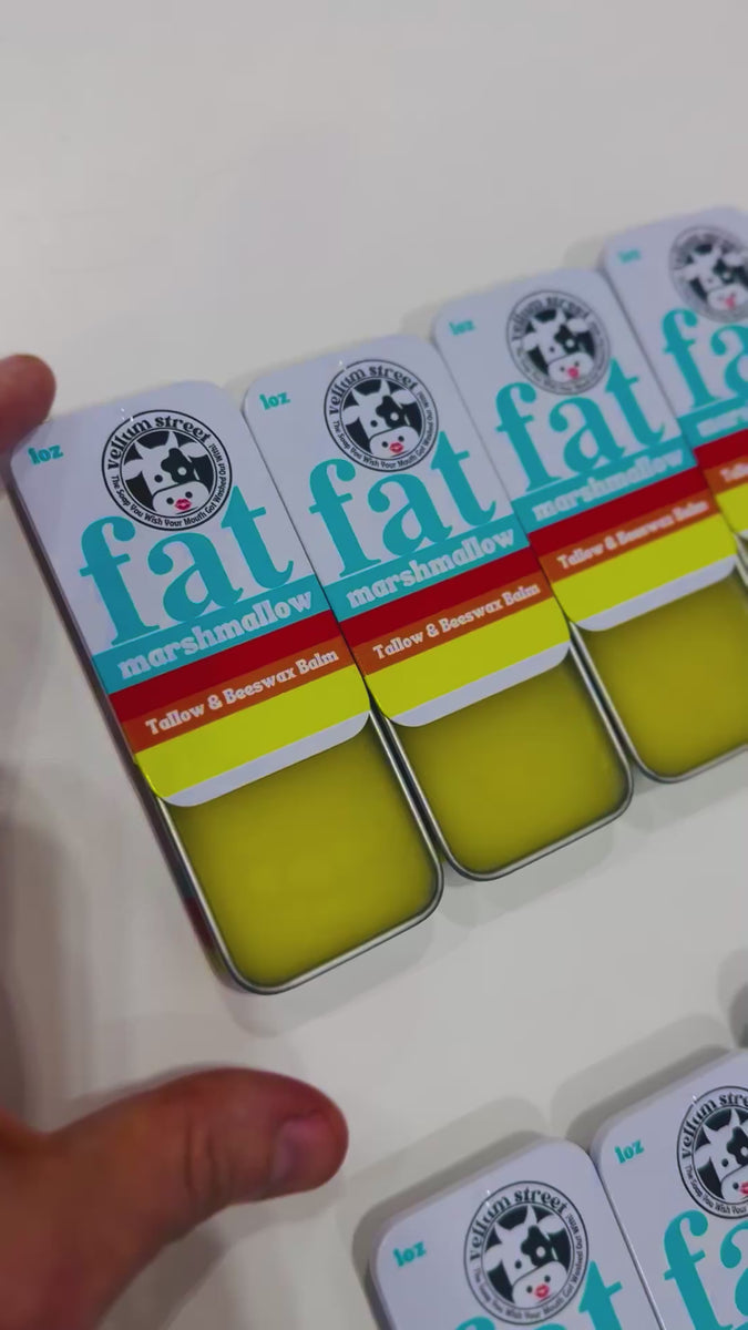 fat marshmallow 1 oz TALLOW & BEESWAX BALM – Vellum St Soap Company