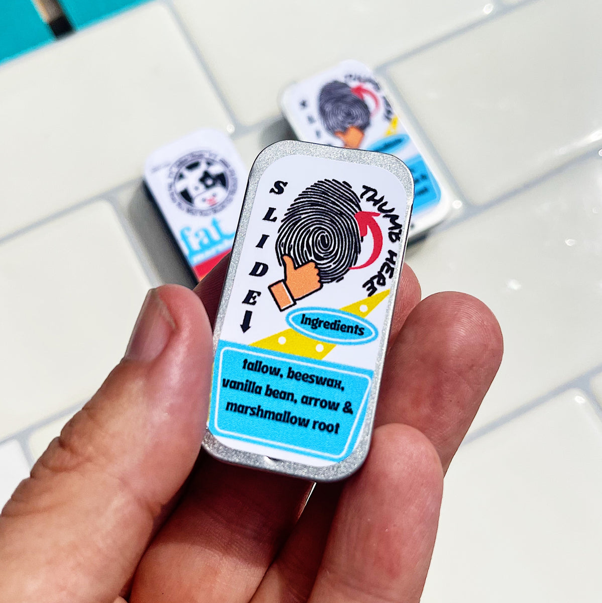 fat marshmallow .25 oz TALLOW LIP BALM – Vellum St Soap Company